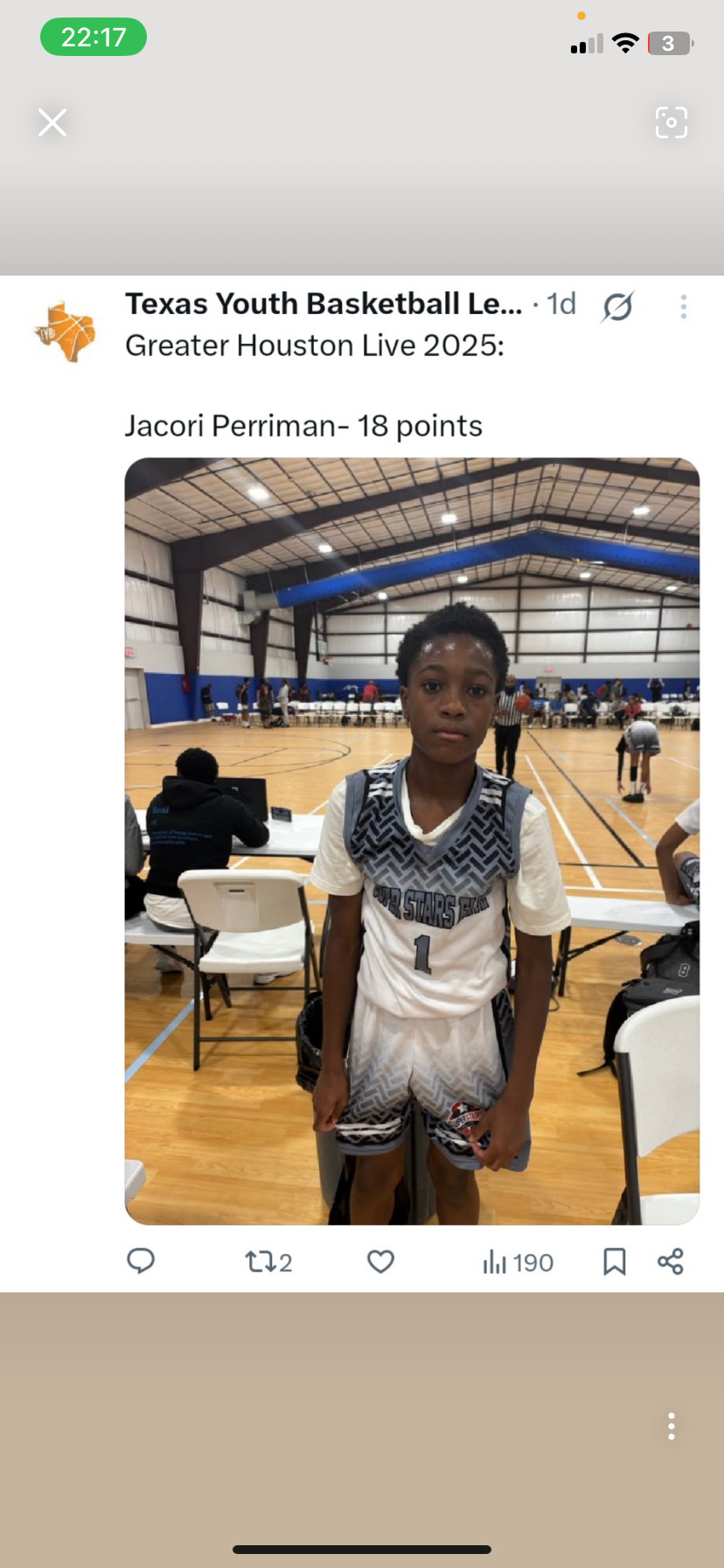 Jacori | Youth Athlete of the Year